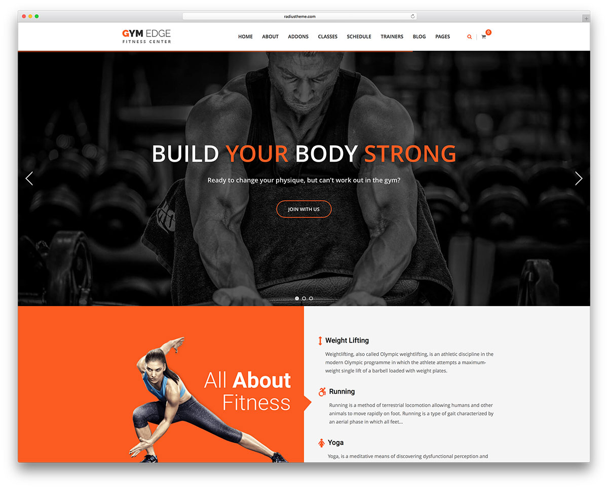 15+ Gold Medal Worthy Fitness Websites Examples